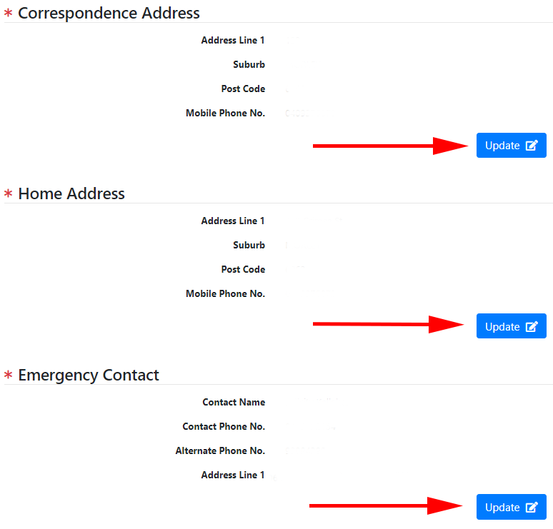 How do I change my address with the University?